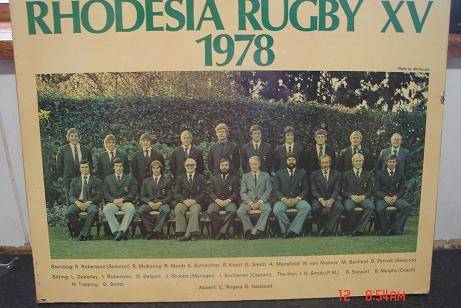 Other Antiques & Collectables - RHODESIA RUGBY XV 1978 PRINT OF PHOTO ...