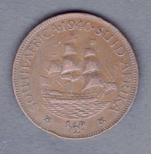 Half Penny - SAU 1940 Copper Half Penny was sold for R2.00 on 26 Jun at ...