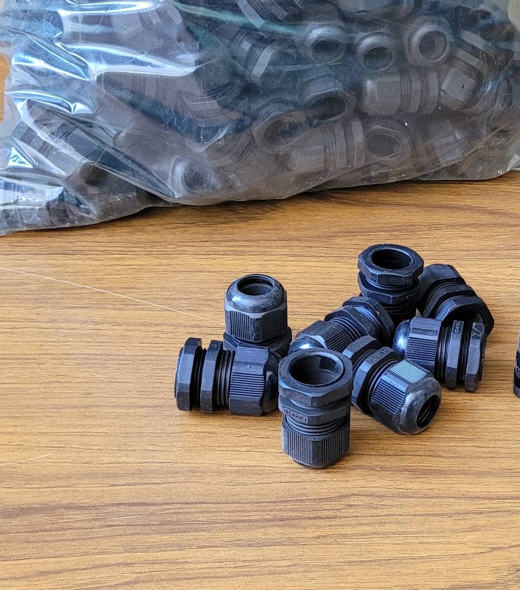 Wiring - Electrical Distribution Box PVC Fasteners M24 x 1.5 BLACK/GREY (Bid Per Pack Of 10x ...