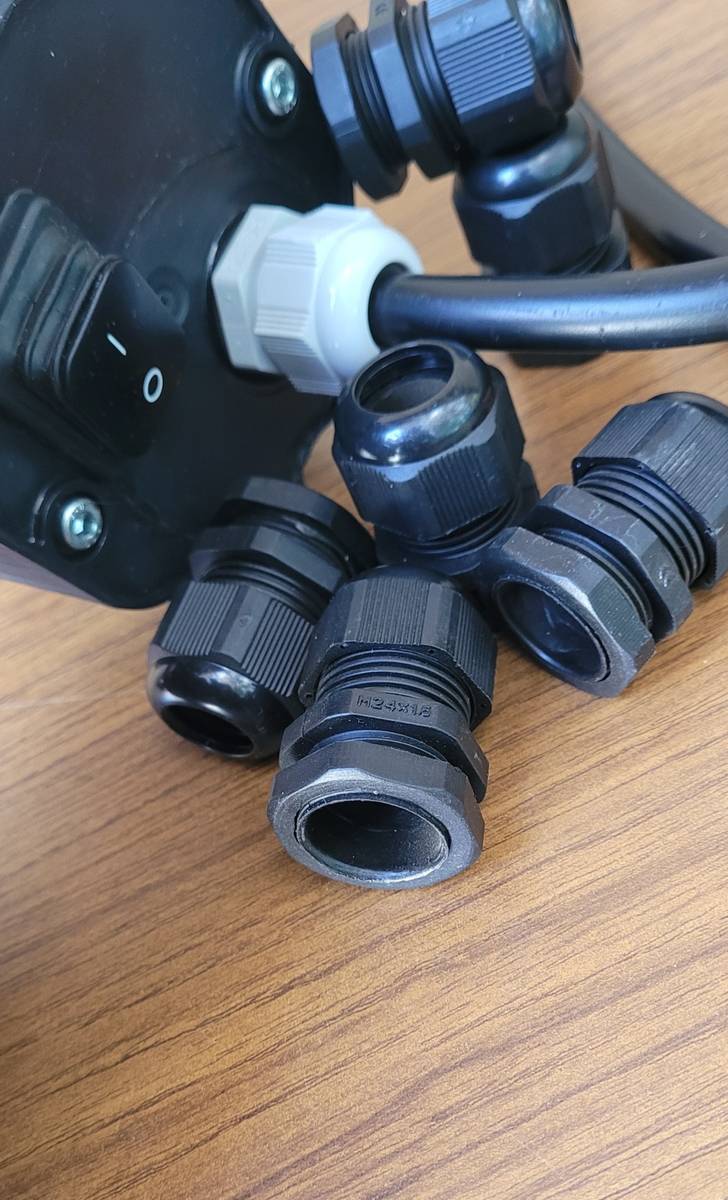 Wiring - Electrical Distribution Box PVC Fasteners M24 x 1.5 BLACK/GREY ...