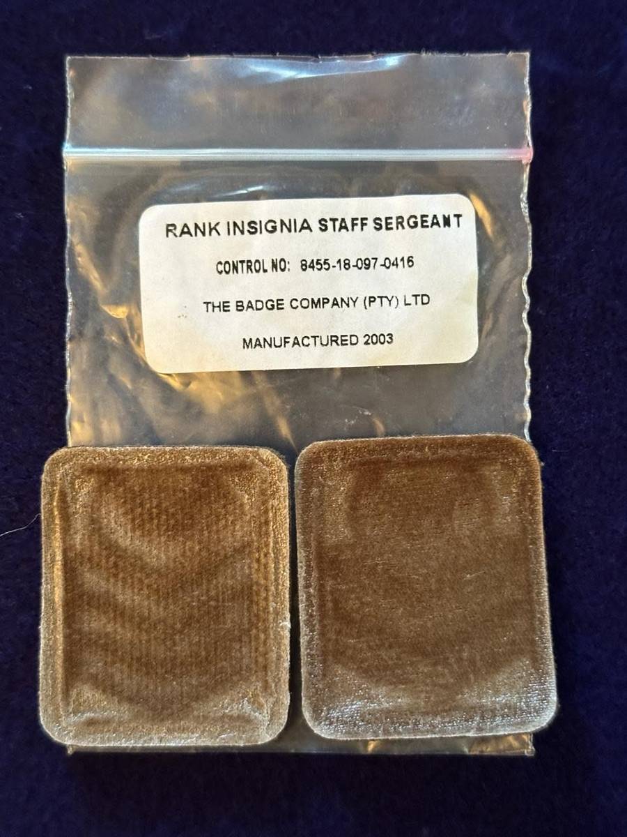 South African Army - SA Army Rank Insignia Staff Sergeant - Set was ...