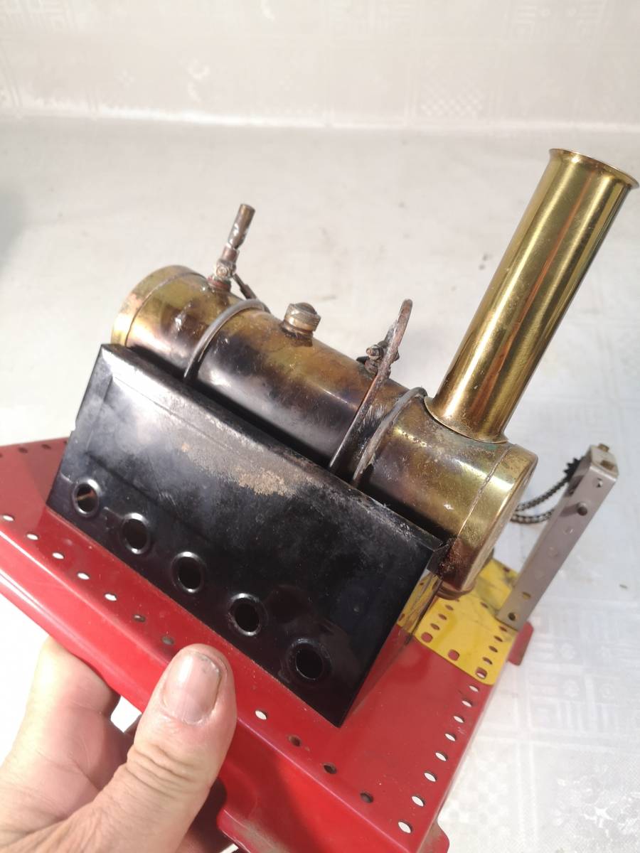 Maritime - Vintage Mamod - Old Stationary Steam Engine SE3 Twin Cylinder - made in England ...