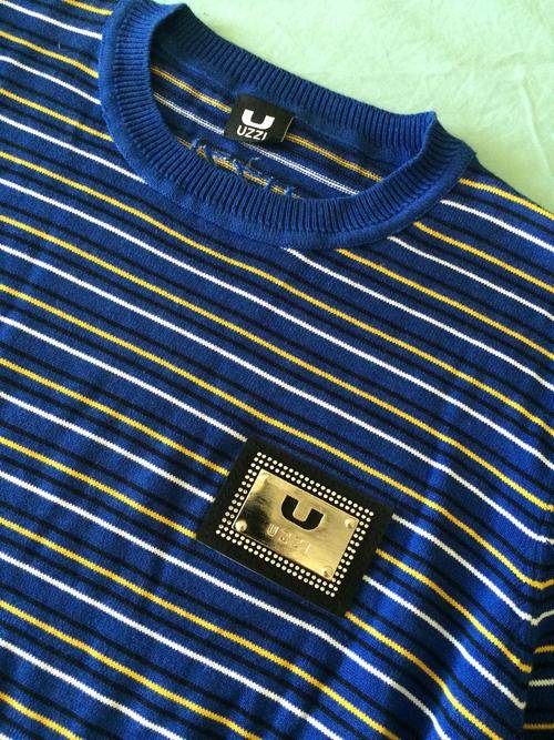 Knitwear & Hoodies - UZZI MENS JERSEY WITH METAL PLATE UZZI LOGO - SIZE ...