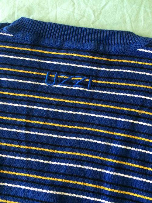 Knitwear & Hoodies - UZZI MENS JERSEY WITH METAL PLATE UZZI LOGO - SIZE ...