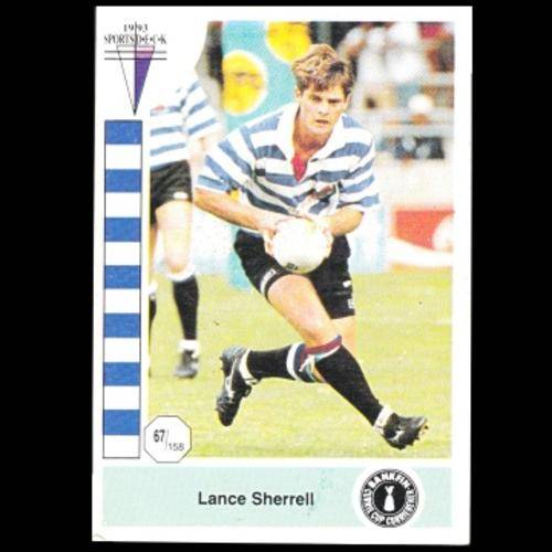 Rugby - 1993 Curry Cup Rugby Card - Lance Sherrell. was sold for R7.50 ...