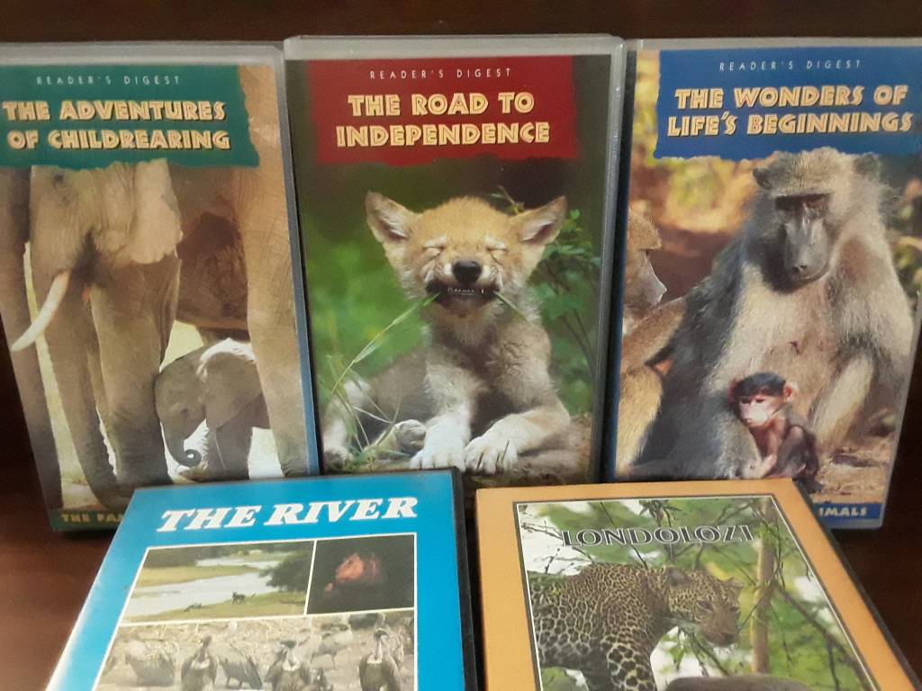 Movies - Five VHS Wildlife Tapes for sale in Johannesburg (ID:621383355)