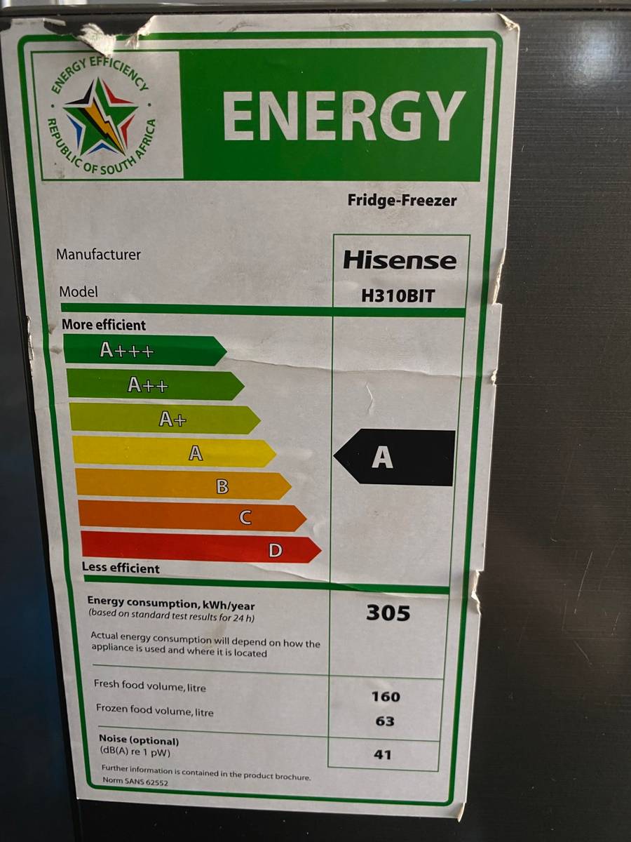 Fridges & Freezers - Hisense H310BIT | (Combi) Refrigerator was sold ...