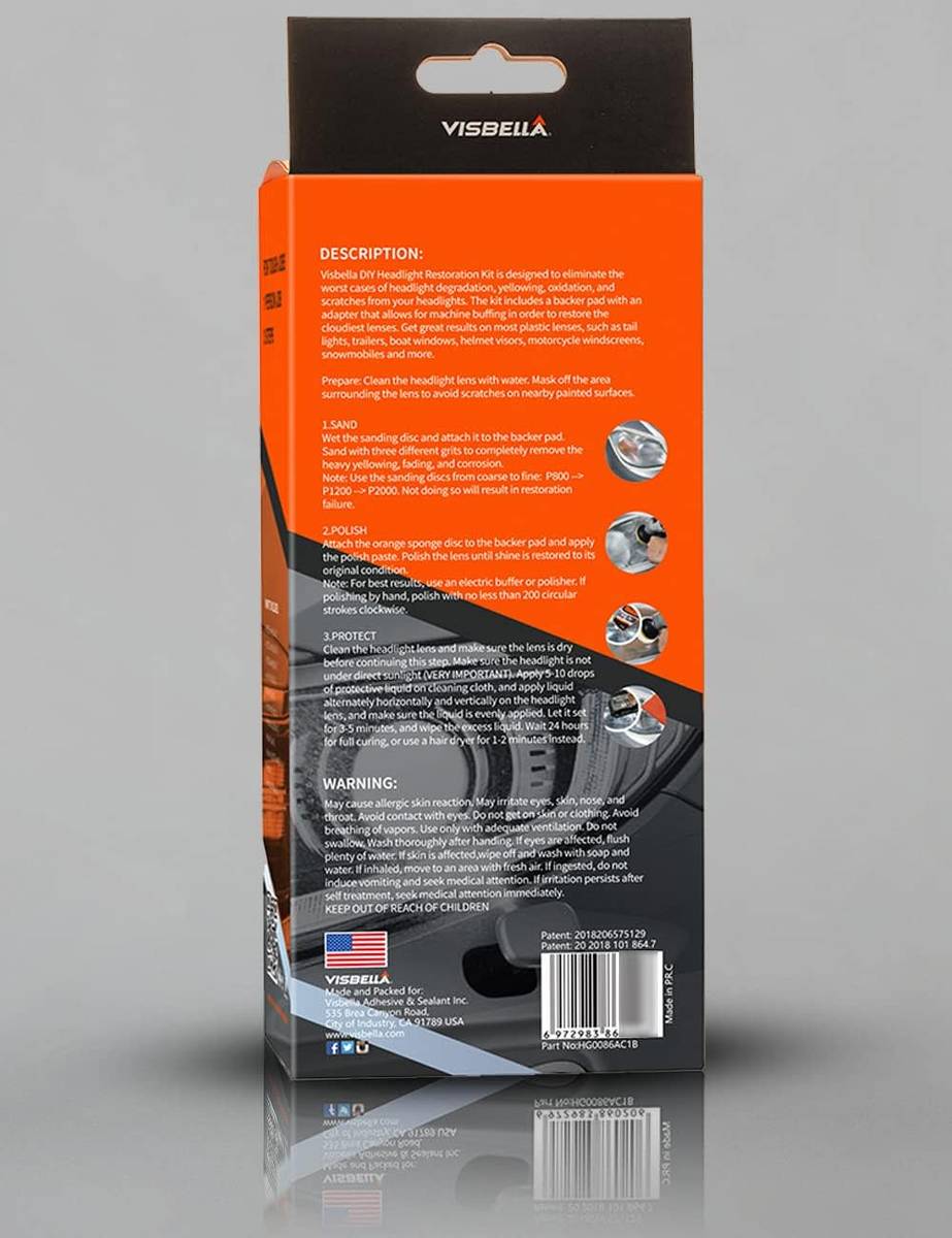 Restoration - Visbella DIY Headlight Restoration Kit Auto system for ...