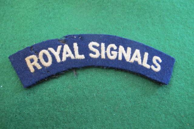 International Badges & Insignia - Great Britain - Royal Signals Cloth ...