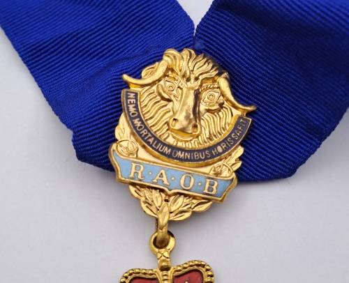 Other Antiques & Collectables - Vintage RAOB Primo collar Masonic jewel ...