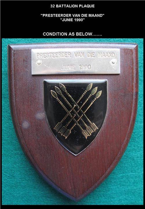 Plaques - # 32 BATTALION PLAQUE # was sold for R195.00 on 31 Jan at 21: ...