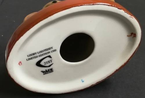 English Porcelain - WADE -LOOBY LOO TEDDY LIMITED EDITION FIGURE ...