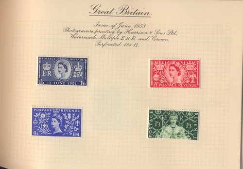 Bulklots and Thematic Collections - 1953 Coronation stamp album with ...