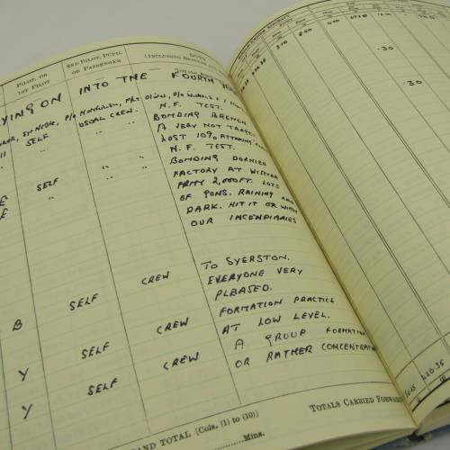 Aviation - RAF Pilots Flying log book No. 2 of wing commander Guy ...