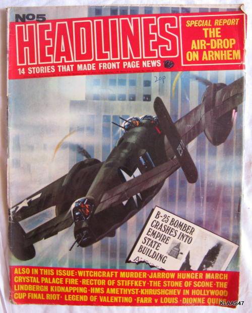Magazines - Headlines - No 5 Jan - 1972 - Arnhem-Lindbergh kidnapping ...