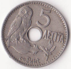 Other International Coins - GREECE : 5 AENTA : 1912 was sold for R12.00 ...