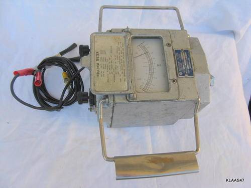 Test Equipment - HITACHI : INSULOHM TESTER : MEGGER "MEG" TYPE HAND ...