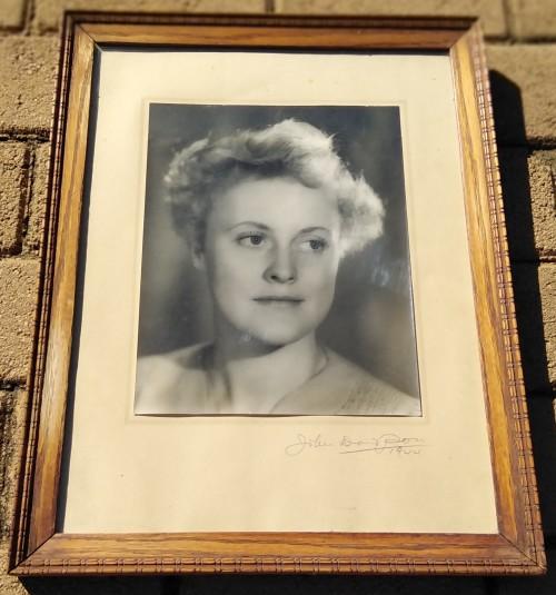 Wall Hangings Framed Old Black And White Signed Photo 1944 Wall Decor Frame For Sale In