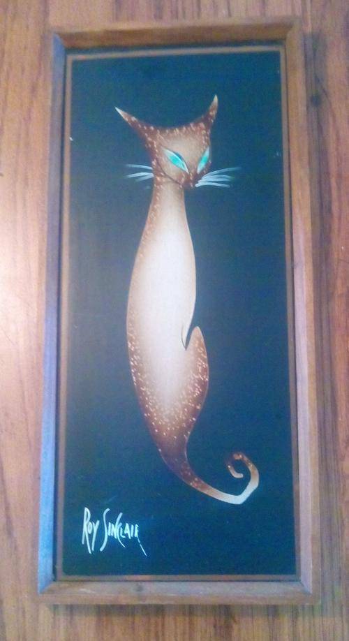 Other Antiques & Collectables - Nineteen seventies airbrushed Siamese ...