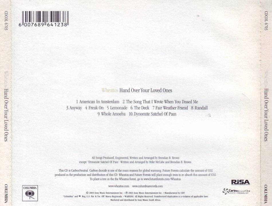 Rock - WHEATUS - Hand over your loved ones (CD) CDCOL 6703 NM- for sale ...