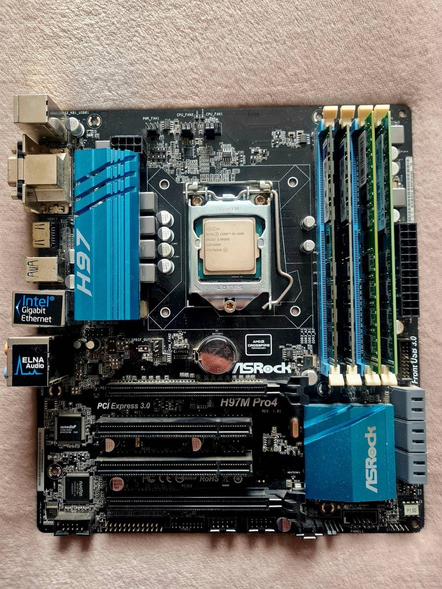 Motherboard & CPU Bundles - ASRock H97M Pro4 & Intel i5-4590 CPU & 16GB ...