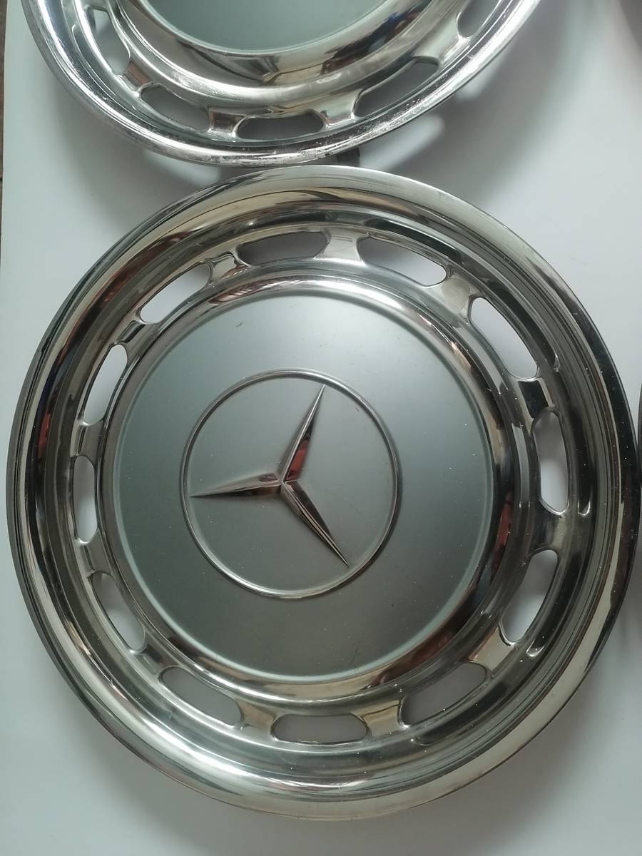Hub Caps - ORIGINAL VINTAGE MERCEDES CHROME HUB CAP WHEEL COVERS (GREAT ...