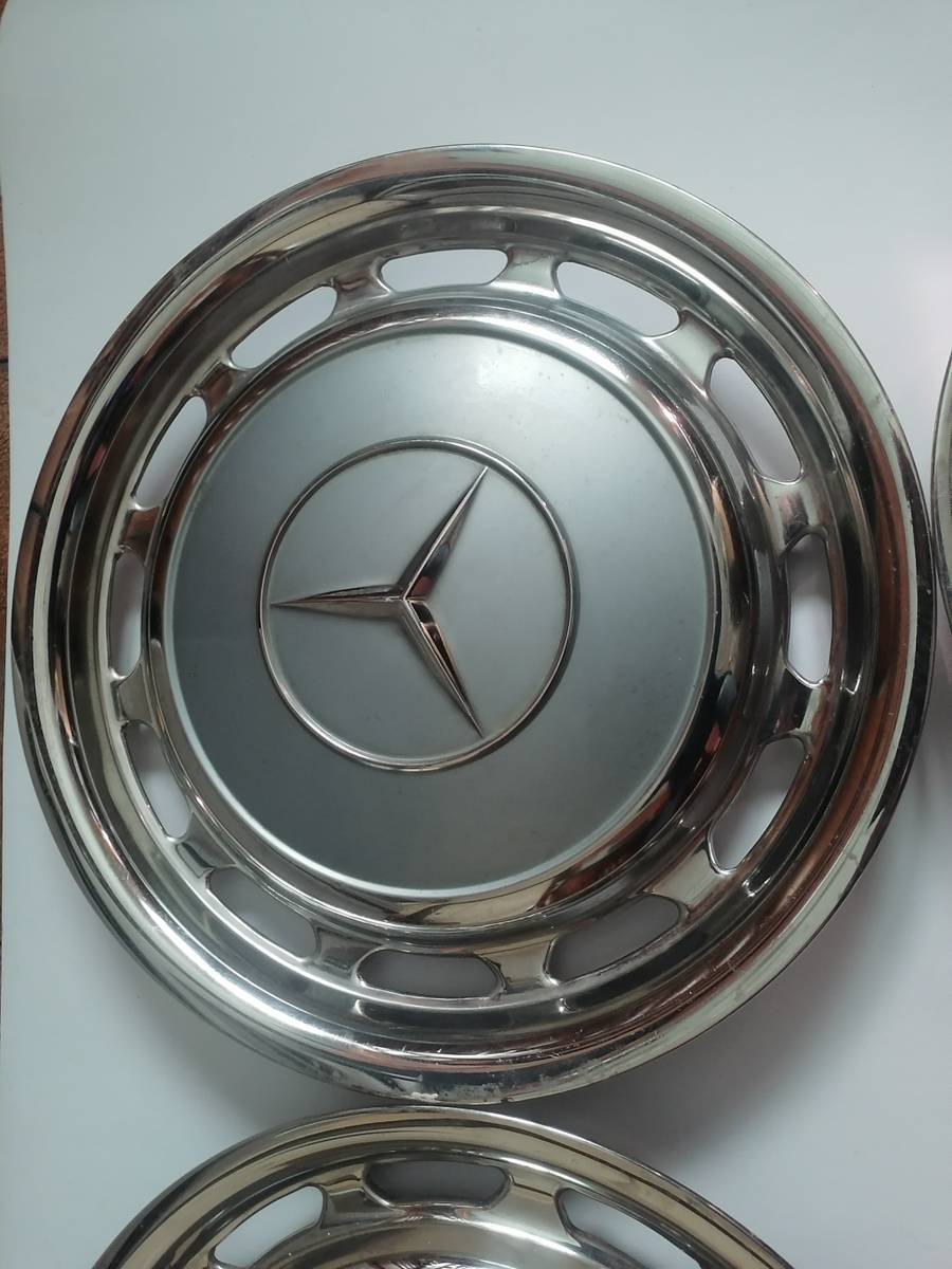 Hub Caps - ORIGINAL VINTAGE MERCEDES CHROME HUB CAP WHEEL COVERS (GREAT ...
