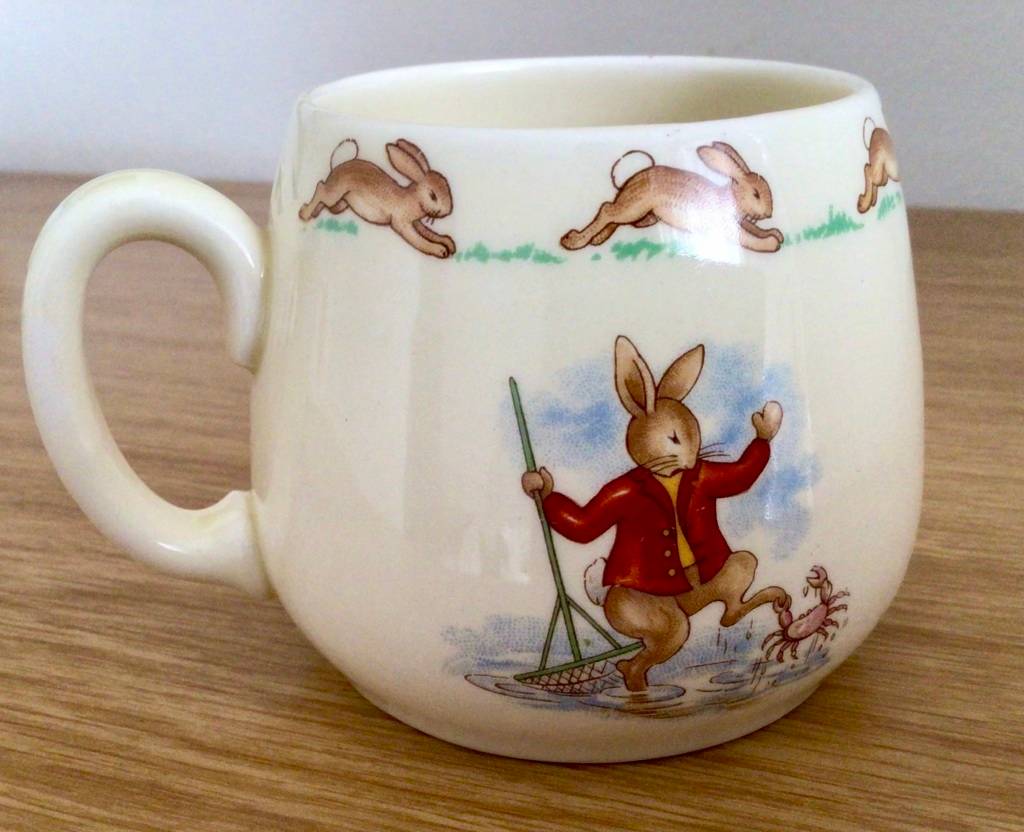 English Porcelain - Vintage Royal Doulton Bunnykins Mug Rafting Scene ...