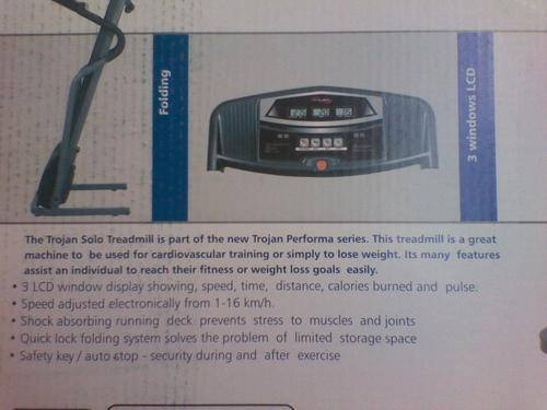 Elliptical Trainers - TROJAN SOLO PERFORMA IN-MOTION TREADMILL IN ...