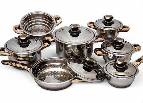Cookware Sets - GENTZ 13 PIECE PROCHEF STAINLESS STEEL COOKWARE SET ...