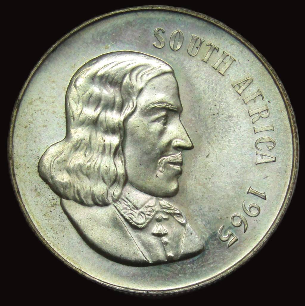 One Rand - 1965 Union of South Africa Silver R1 Proof (English legend ...