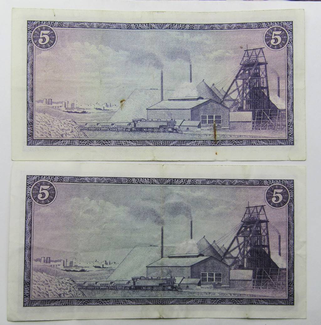 TW de Jongh - T.W De Jongh 2x R5 notes with both ENG/AFR and AFR/ENG ...