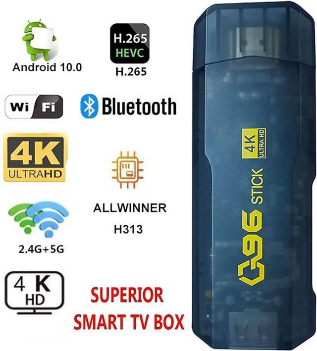TV Boxes & Digital Media Players - Q96 Android TV Stick 8G Ram + 128GB ...