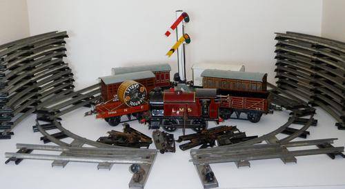 Railway - STUNNING HORNBY CLOCKWORK TRAIN SET IN BOXES WITH TRACKS ...