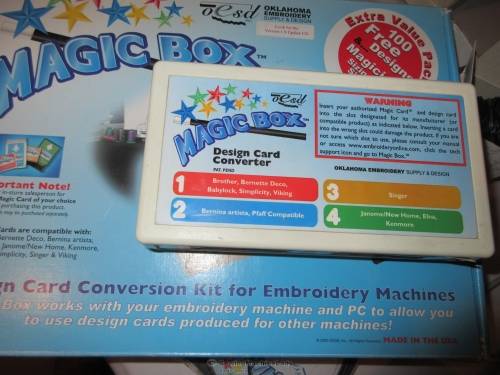 Embroidery Machines - Magic Box CONVERTER BOX - NO CARDS INCLUDED was ...