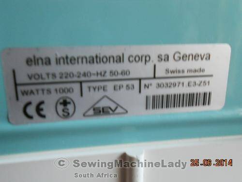 Elna Elnapress Opal Ironing Press Instruction Manual User, 60% OFF