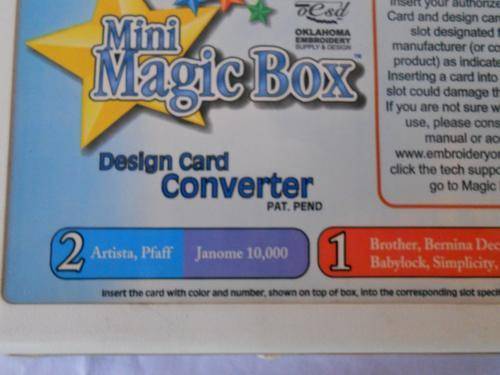 Embroidery Machines - MINI Magic Box USB converter / exchange box for ...