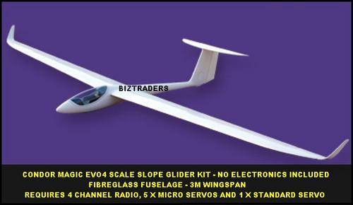 Aeroplanes - CONDOR MAGIC EVO4 SCALE SLOPE GLIDER KIT - NO ELECTRONICS ...
