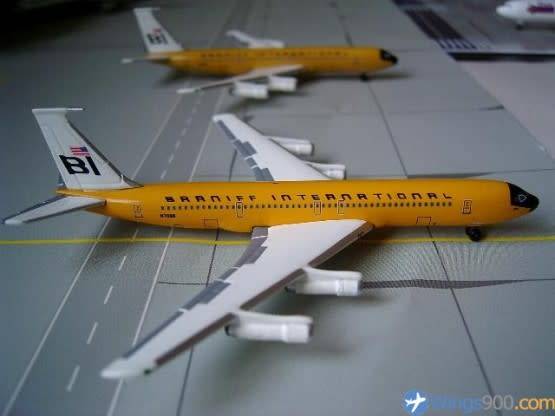 Models - Boeing 707-327C Braniff International (Orange) - 1/500 Scale ...