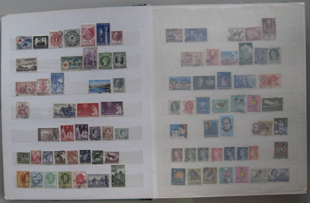 Australia - AUSTRALIA and NEW ZEALAND STAMPS SORTED and FILED 28 PAGES ...