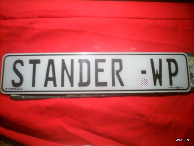 Personalised Plates - STANDER. 2 X PERSONALIZED NUMBER PLATES. WESTERN ...