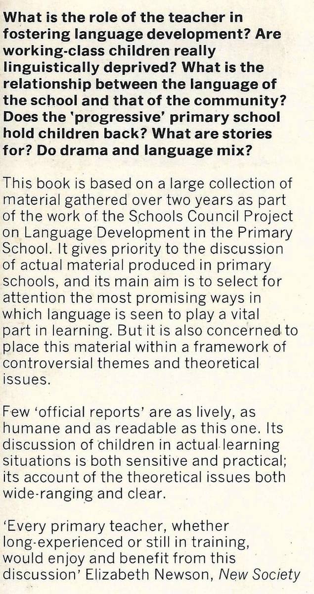 Other Textbooks & Educational - THE LANGUAGE OF PRIMARY SCHOOL CHILDREN ...