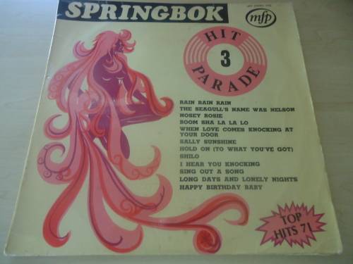 Pop - SPRINGBOK HIT PARADE VOLUME 3 - 1971 MFP STEREO LP - rare - GREAT ...