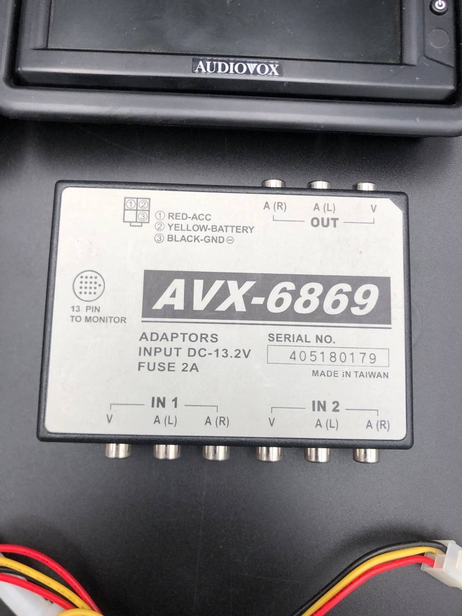 Car Radios - Set of 2 Audiovox LCM5620PKG 5 inch. Headrest Monitors was ...