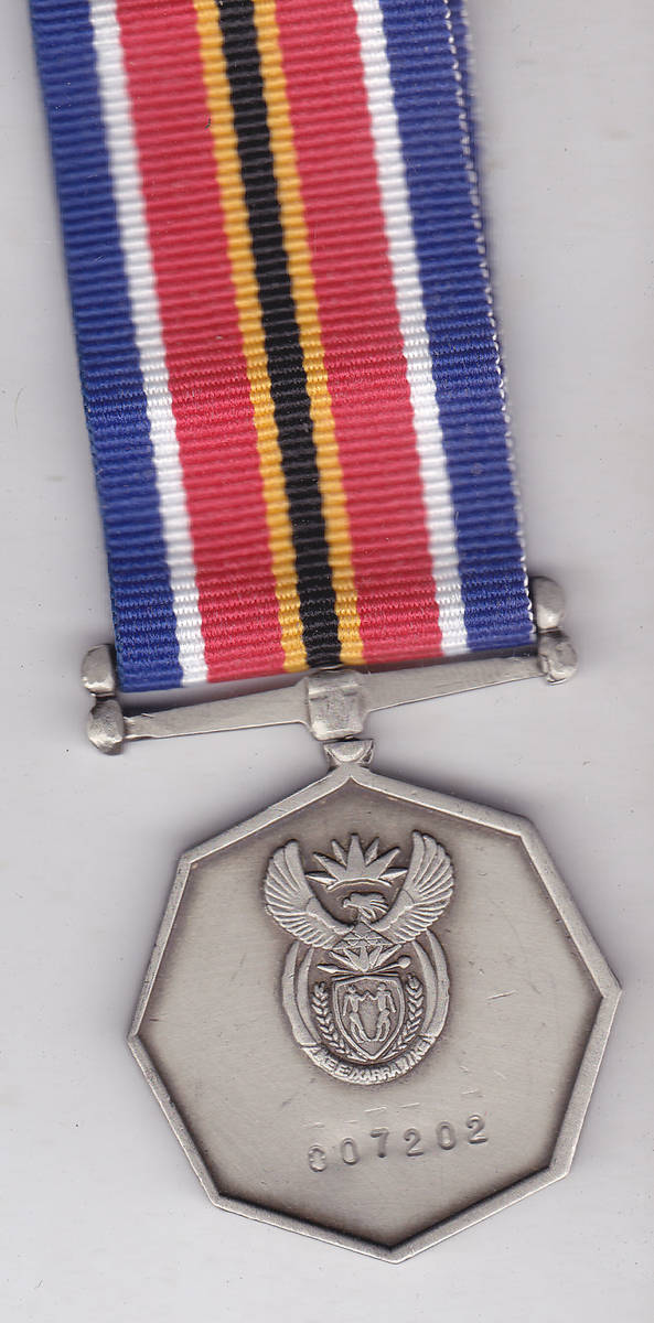 SADF & SANDF - SOUTH AFRICA SANDF GENERAL SERVICE MEDAL 007202 F/S WITH ...