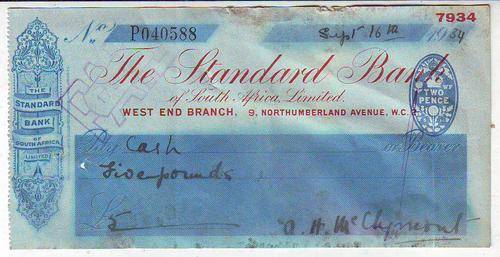 Other South African Bank Notes - THE STANDARD BANK OF SOUTH AFRICA ...
