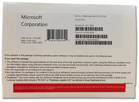 Operating Systems - Windows 11 Professional (OEM DVD) for sale in ...