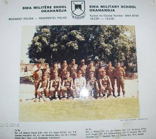 Photos - Original Photo SWA Military School Okahandja Regimental Police ...
