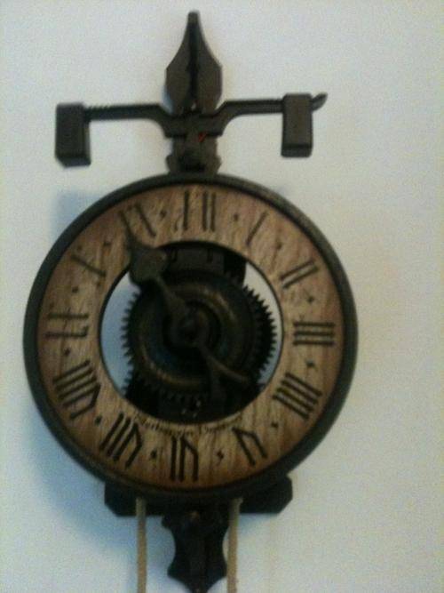 Cuckoo & Wall Clocks - 15TH CENTURY MODEL CLOCK AND BOX was sold for ...
