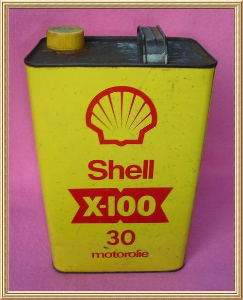 Advertising - Vintage Shell 5lt X-100 Motor Oil Metal Gallon from ...